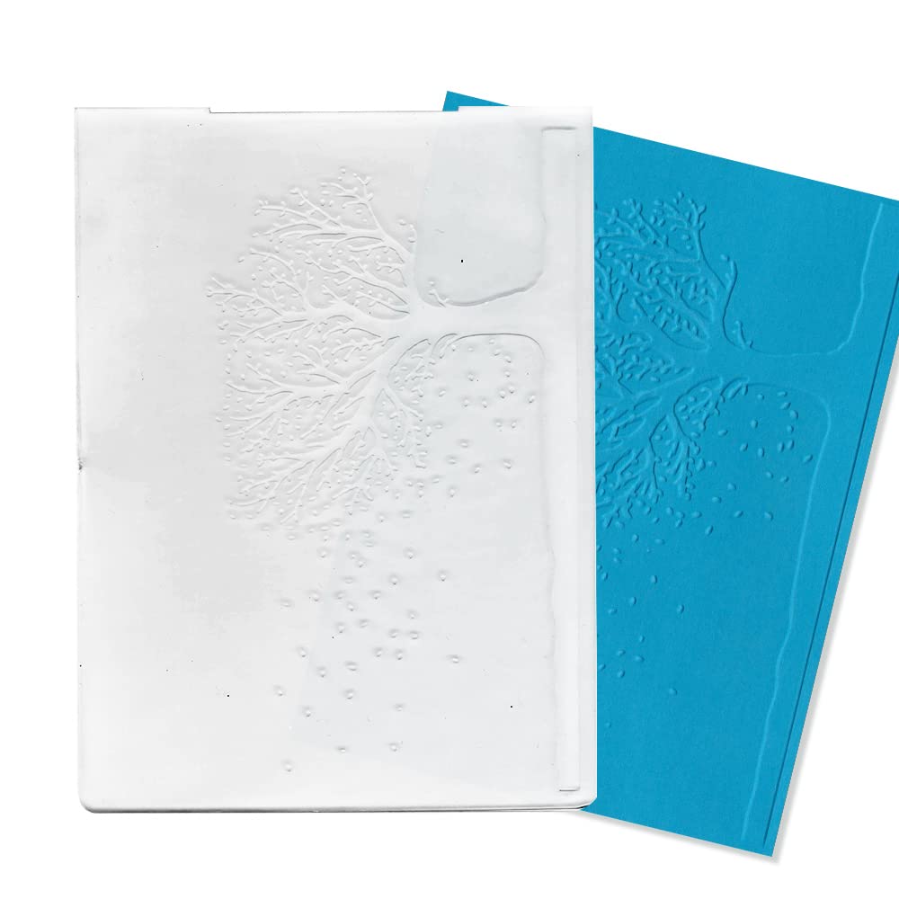 Amazon.com: Trees Plastic Embossing Folders for Card Making, Leaves ...