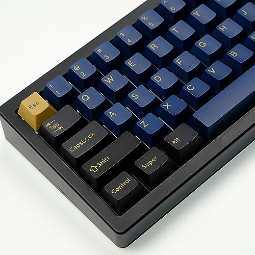 175 Keys PBT Double Shot Keycaps Cherry Profile Blue Samurai Keycaps ...