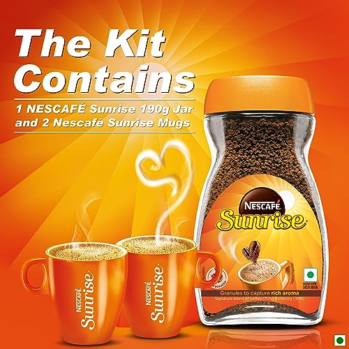 SUNRISE Nescafe Sunrise Instant Coffee Powder, Couple Pack - 190G Jar ...