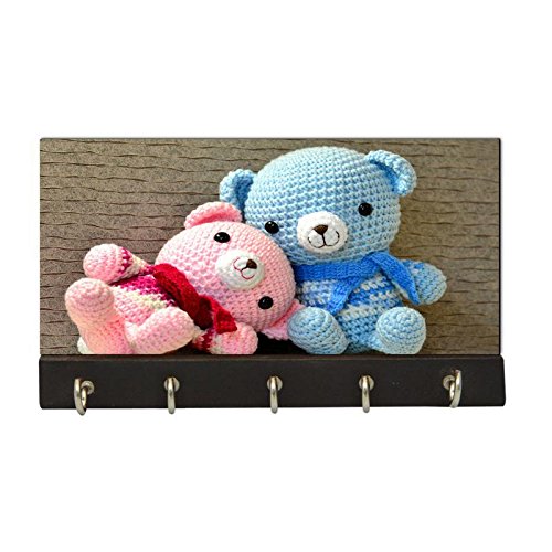 Teddy KeyHolder with UV Coating 10x6 inches, Home décor6 : Amazon.in ...