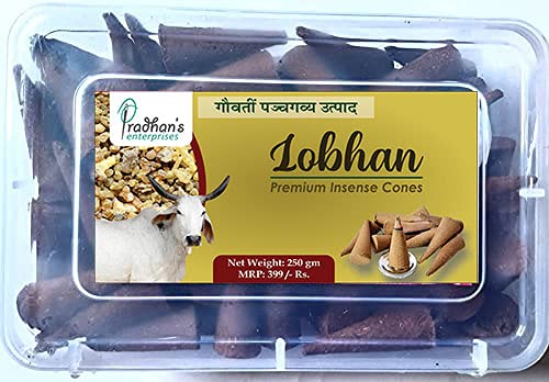 Pradhan's (Pack of 120 Cone) Panchgavya Desi Cow Dung Dhoop Batti ...