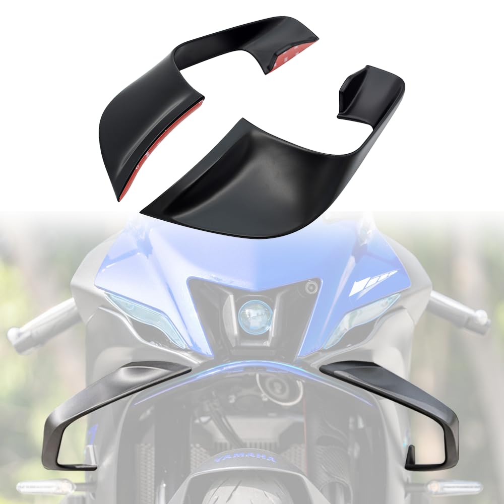 ABS Plastic Fairing Spoilers For R7 2021-2023 Matte Black Fixed ...