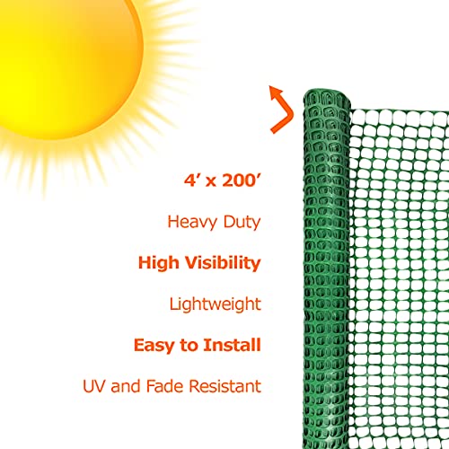 Snapklik.com : Ashman Plastic Mesh Fence, Construction Barrier Netting ...