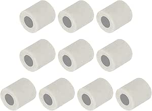 uxcell 10pcs 2mm Dia Ceramic Tube Insulated Electronic Wire Bundle Heat ...