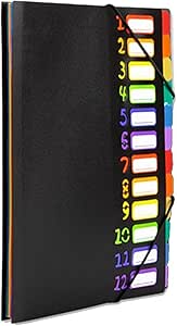 KIZQYN Report covers 12 In Multi-Page Classification Folder Holder ...