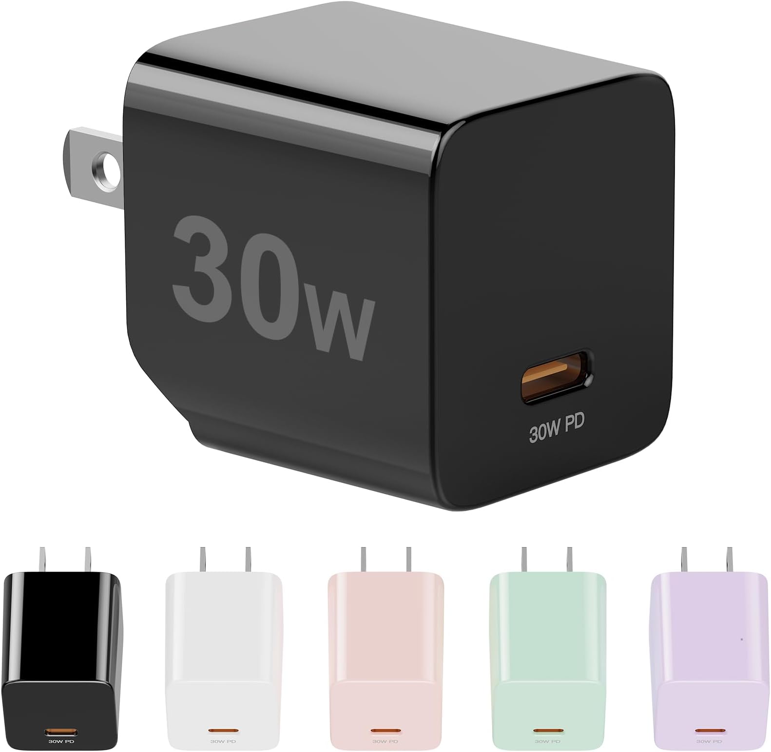 Amazon.com: 2025 Version USB C GaN Super Fast Charger Block 30W (Nano3 ...