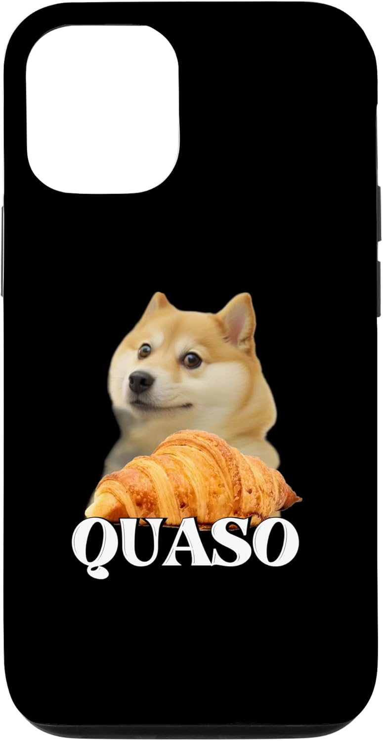 iPhone 15 Pro Funny Croissant Quaso Meme | Croissant Dog Meme Case