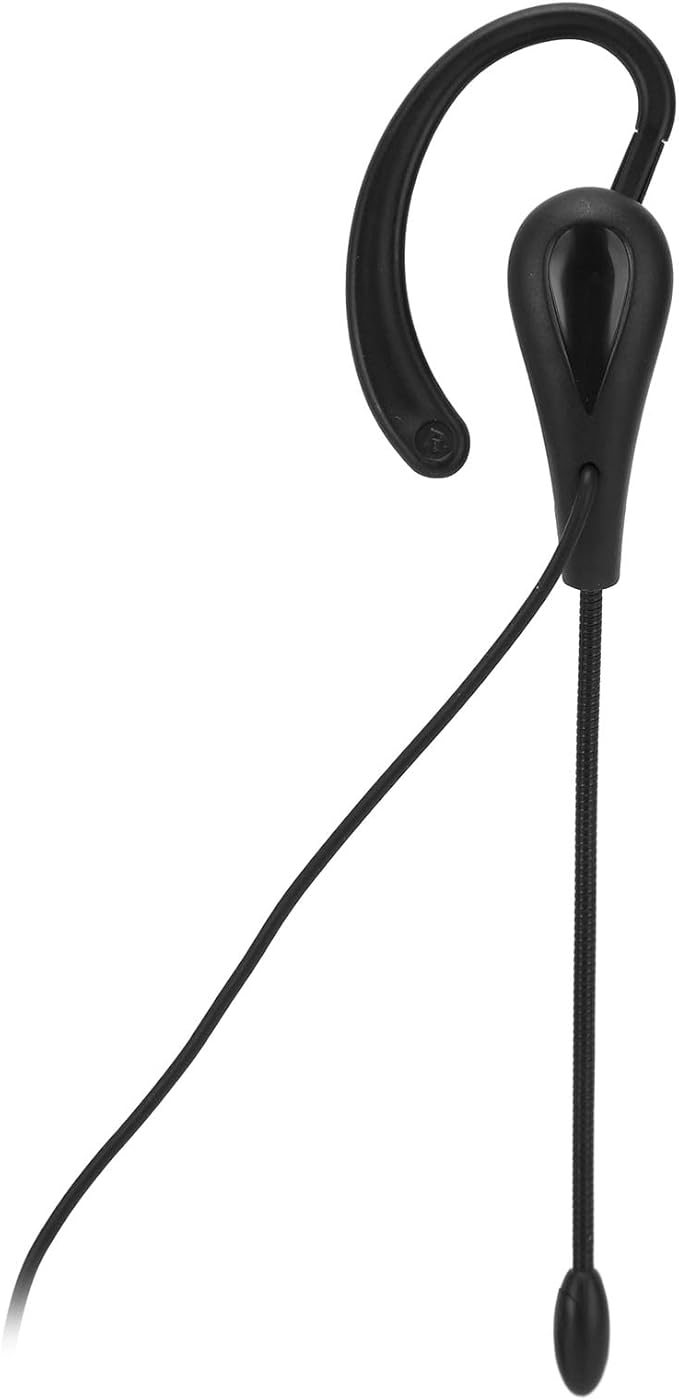 Amazon.com: Single Ear Headset with Microphone, Wired One Ear Earphone ...