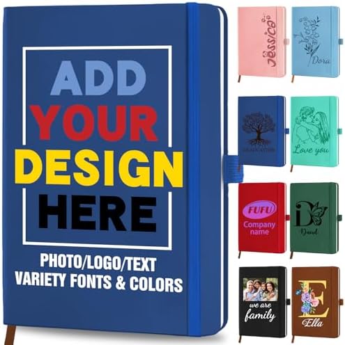 Amazon.com : YanNanKe Custom Leather Notebook Personalized Journals ...