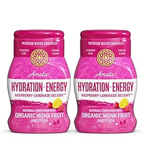 Amazon.com: Amata Water Flavor Drops - Naturally Sweetened with Monk fruit & Stevia - Water ...