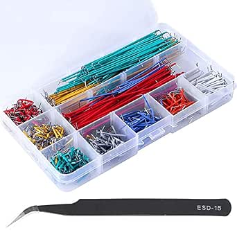 Electronic Project Wires 840-Piece Breadboard Jumper Wire Kit - 14 ...