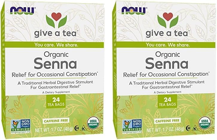 Amazon.com: NOW Foods, Certified Organic Senna Tea, Caffeine Free ...
