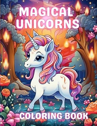 Magical Unicorns Coloring Book for Kids, Teens and Adult relaxation ...