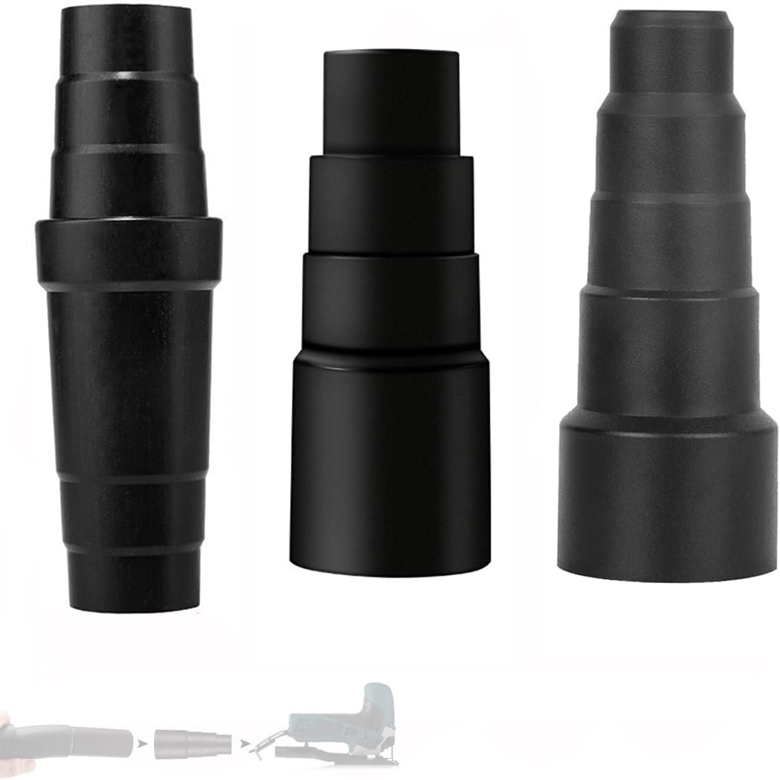 Amazon.com: Wessel-Werk Vacuum Hose Adapter 3-Piece pack of 1 3/8-inch ...