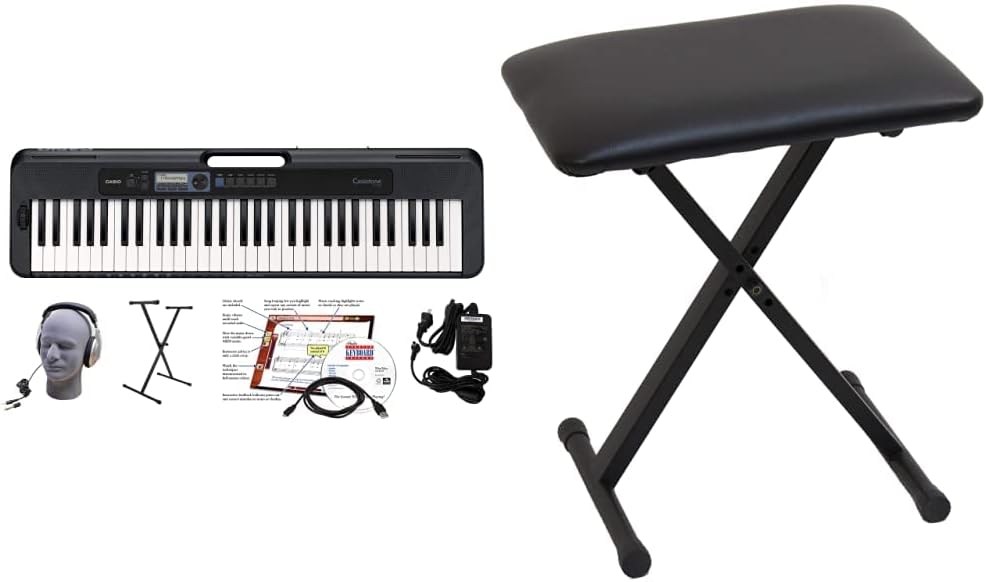 Amazon.com: Casio CT-S300 61-Key Premium Keyboard Package with Casio ...