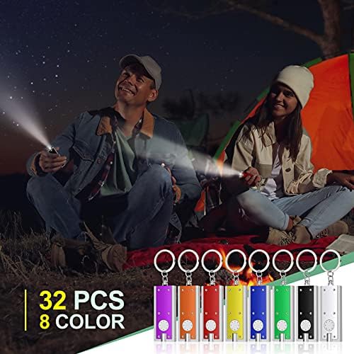 Amazon.com: 32 Pieces Powerful LED Keychain Lights, Assorted Colors ...