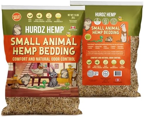 Amazon.com : HURDZ HEMP [8Lbs Small Animals Hemp Bedding – Perfect for ...
