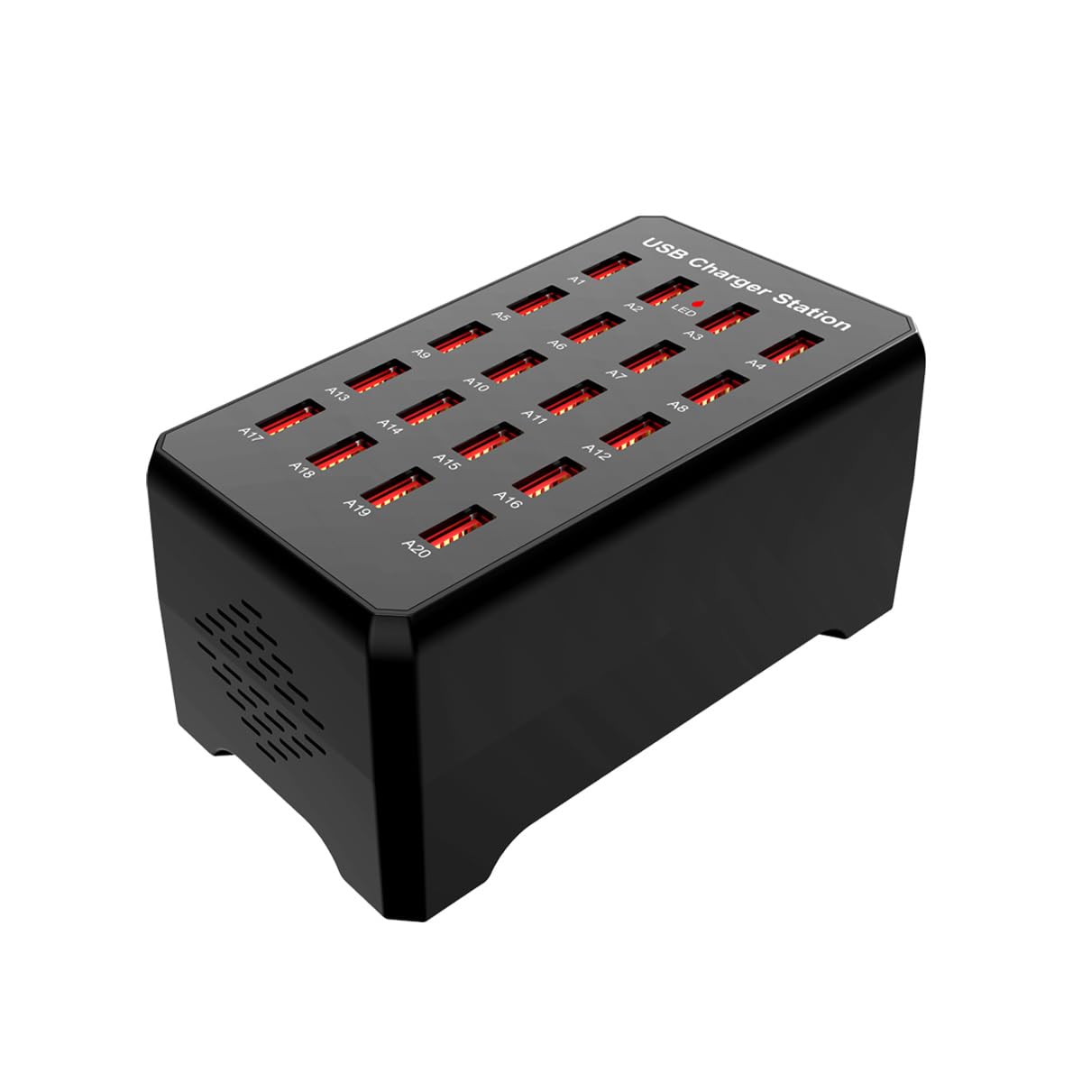 Amazon.com: Mvthenxi 20 Port USB Charger Station, 100W/20A,Multiple USB ...