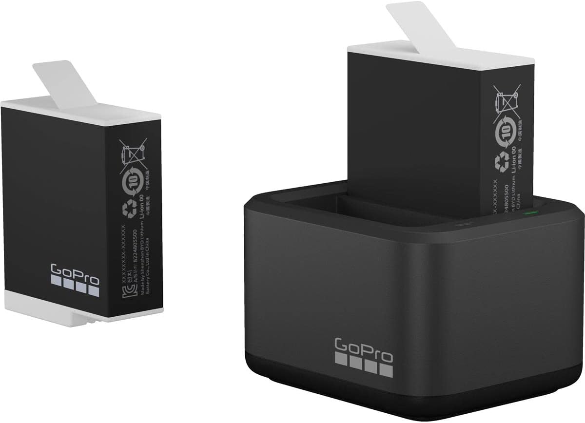 Amazon.com : GoPro Dual Battery Charger + 2 Enduro Batteries (HERO12 ...