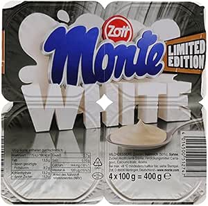 Zott Monte White, 4 x 100g : Amazon.co.uk: Grocery