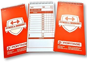 Amazon.com : Fitness & Workout Notebook - Fitness Tracker Journal ...