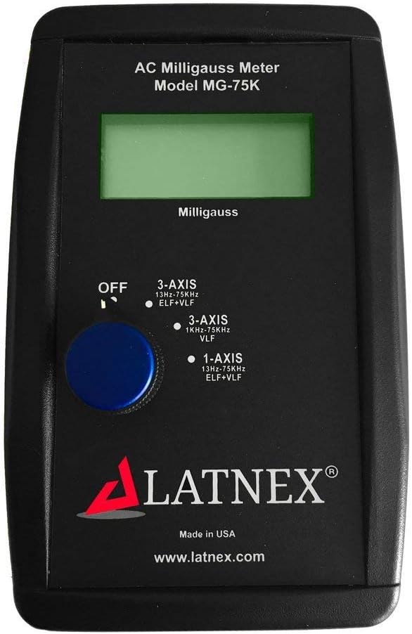 Amazon.com: LATNEX AC Milligauss Meter Model MG-75K + Aluminium ...