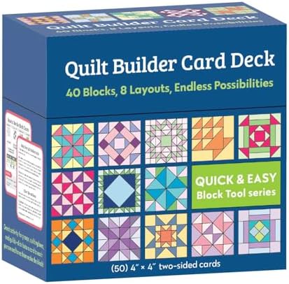 Quilt Builder Card Deck: 40 Blocks, 8 Layouts, Endless Possibilities ...