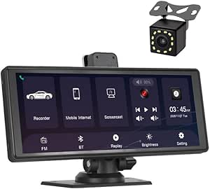 Amazon.com: Front and Rear Driving Recorder, Loop Recording car Large ...