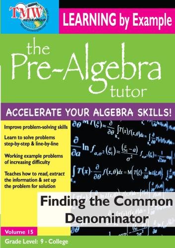 Amazon.com: Pre-Algebra Tutor: Learning By Example - Finding the Common ...