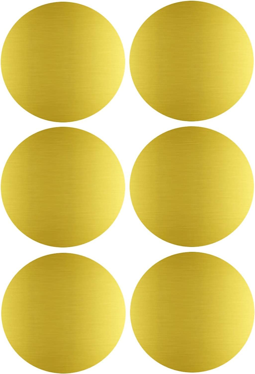 True-Ally 200 Piece Metallic Gold Color 2 Inch Round Dot Sticker Self ...