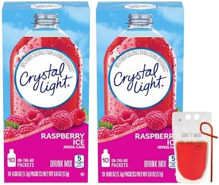 Amazon.com : Crystal Light Raspberry Ice Drink Mix (12-quart), 1.3 ...