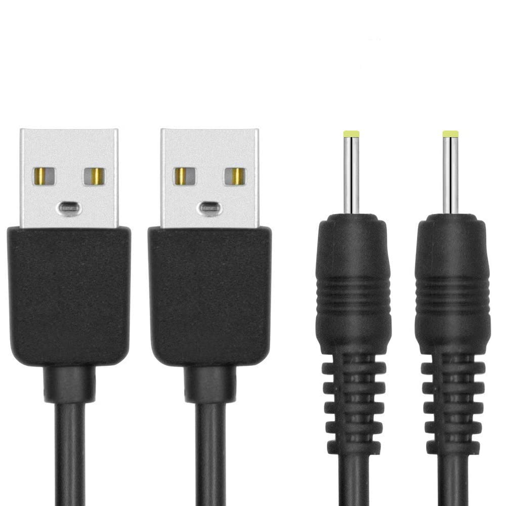 HANKN [2 Pack USB DC Power Cable 2.5mm x 0.7mm, USB Charging Wire 5V ...