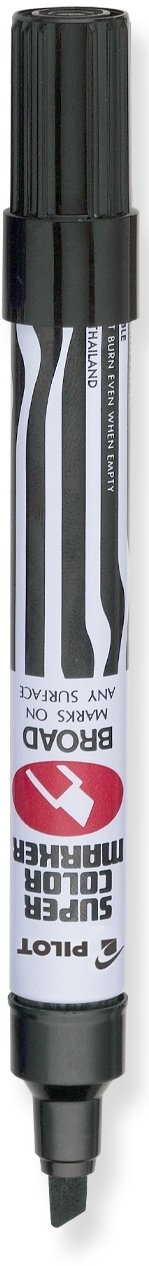 Snapklik.com : PILOT Super Color Refillable Permanent Markers, Black ...