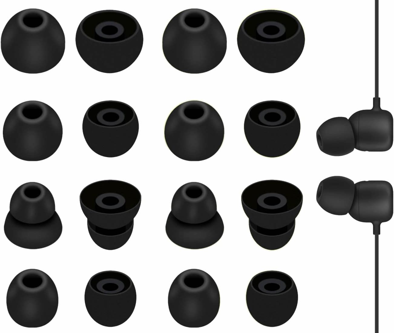 Amazon.com: 6 Pairs Replacement Silicone Ear Tips Compatible with Beats ...