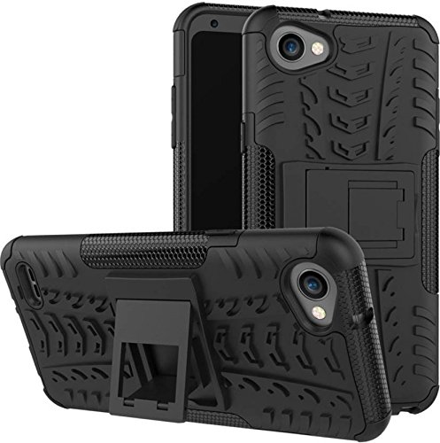 ZYNK CASE Armour Shock Proof Back Cover for LG Q6, 2017(Black) : Amazon ...