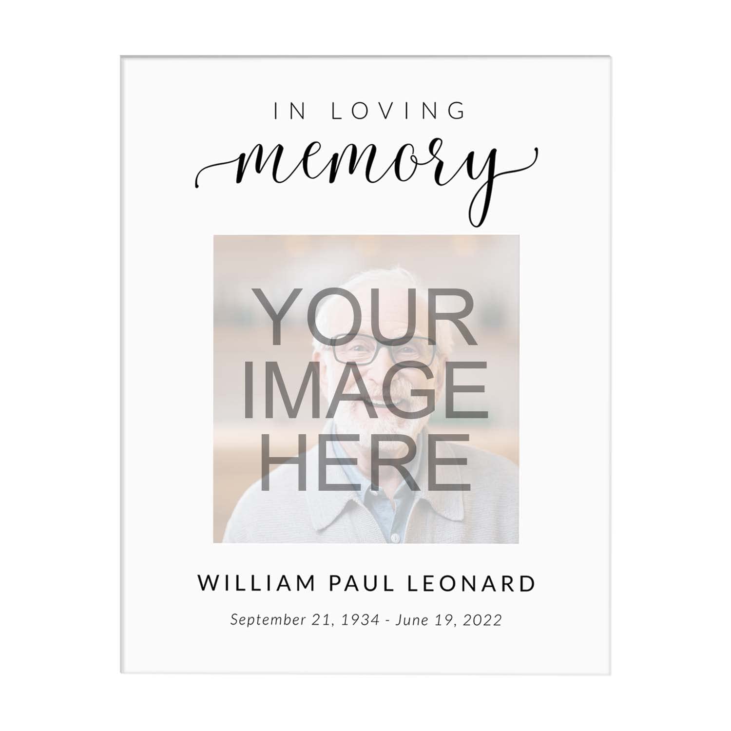 Amazon.com: Personalized In Loving Memory Funeral Sign/Large 16" x 20 ...