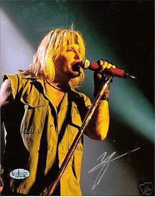 Amazon.com: Sports Memorabilia Vince Neil Signed 8x10 Photo- PAC ...