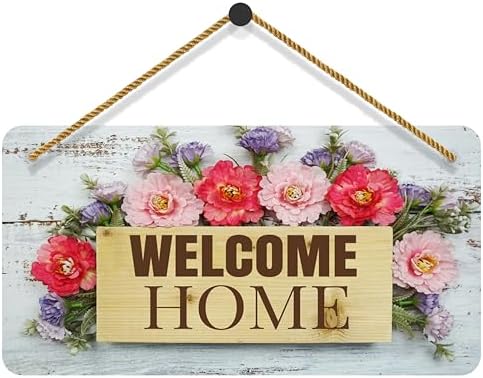 SAF paintings Welcome Home Mdf Wooden Wall Hanging Home Decor Plates ...