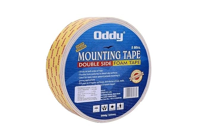 Oddy Mounting Foam Tape | 3" Double Sided Self Adhesive Tape | Set of 1 ...
