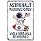 Amazon.com: Perfect Space Gifts for Kids - Astronaut Parking Only Sign ...