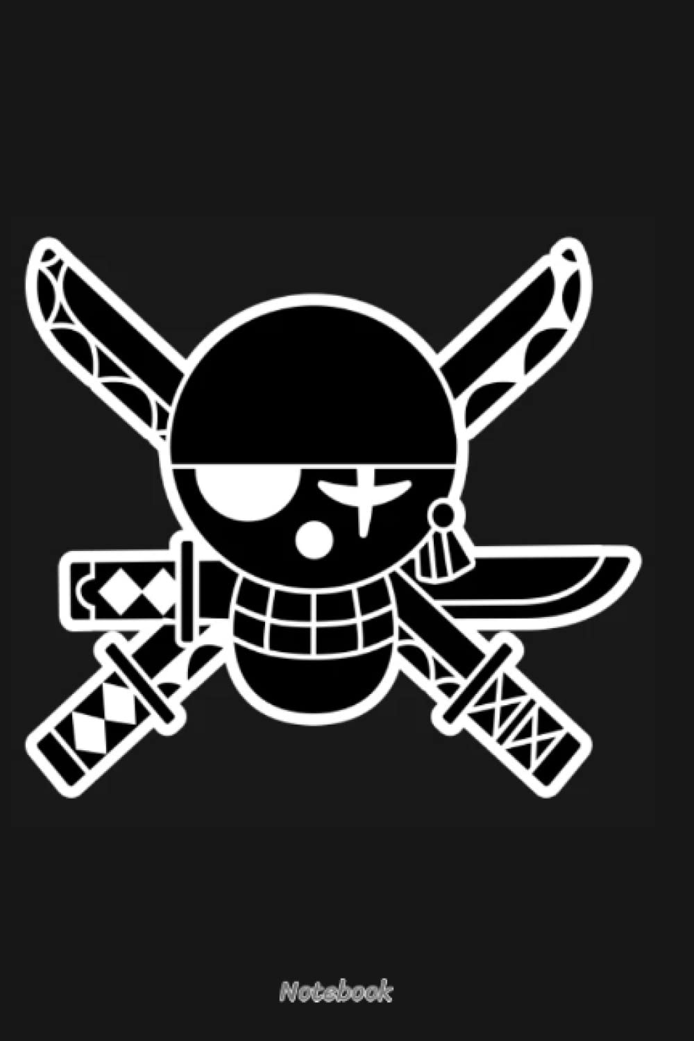 Amazon.com: Roronoa Zoro Jolly Roger 2 Notebook: Matte Finish Cover ...