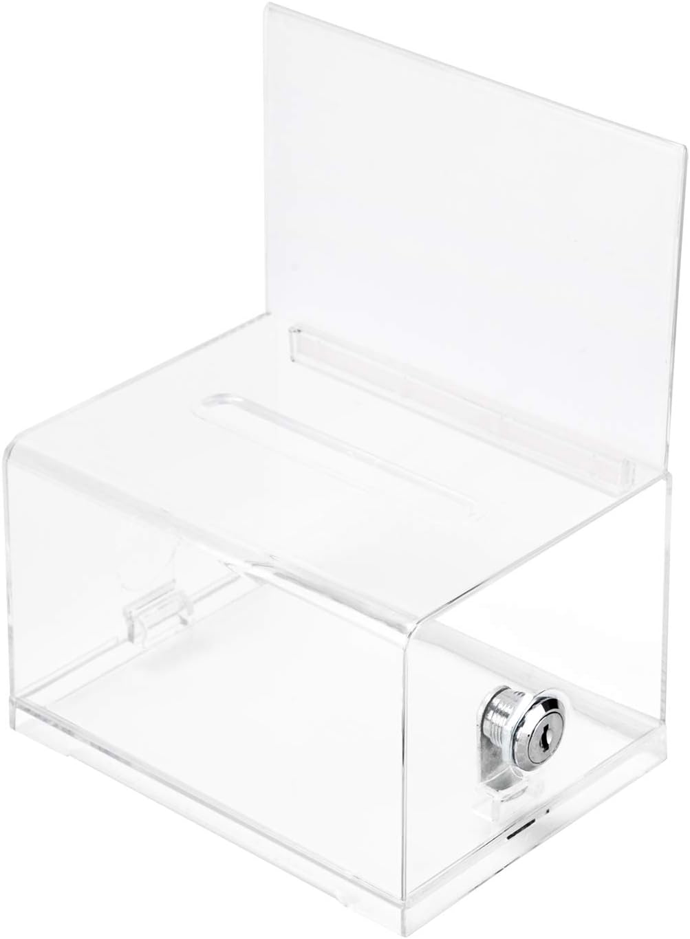 Amazon Basics Clear Key Ballot Box With Lock : Amazon.co.uk: Stationery ...