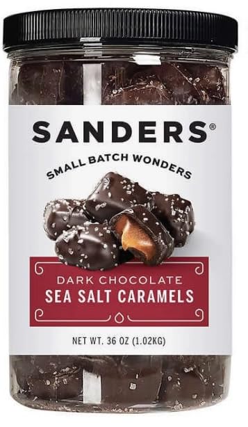 Amazon.com : Sanders Dark Chocolate Sea Salt Caramels 36 oz (Pack of 1 ...