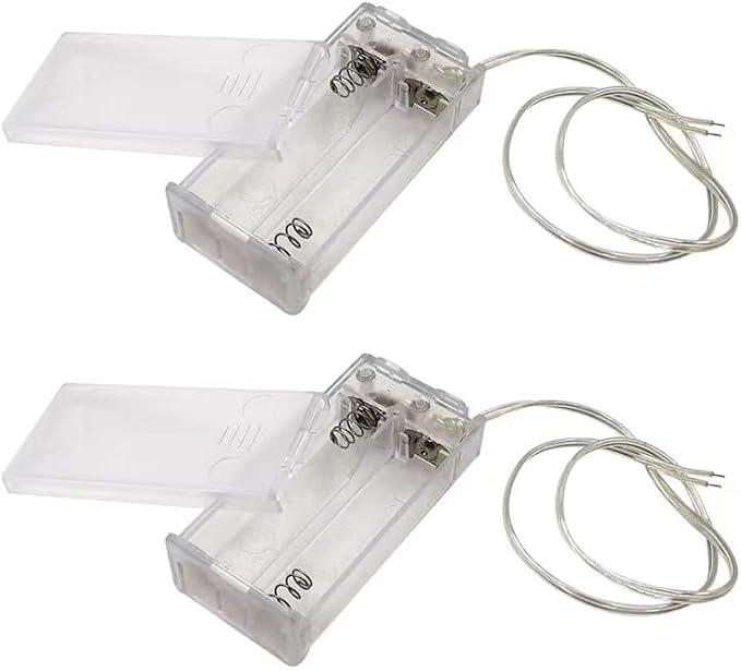 Amazon.com: CGNRONEAU 2 AA Battery Holder with Switch, 2PCS 4.5V ...