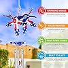 Amazon.com : Exhart WindyWing Patriotic Hummingbird Wind Chime with ...
