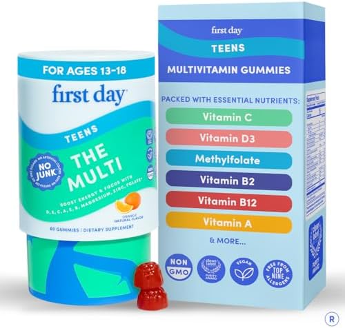 Amazon.com: FIRST DAY Vitamins for Teens - Teen Multi Vitamins for ...