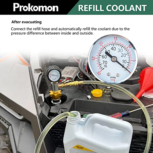 Radiator Cooling System Vacuum Purge Coolant Tool Kit Set With Adapter