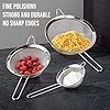 AEX 3X Fine Wire Mesh Kitchen Sieve Set Stainless Steel Food Strainer ...