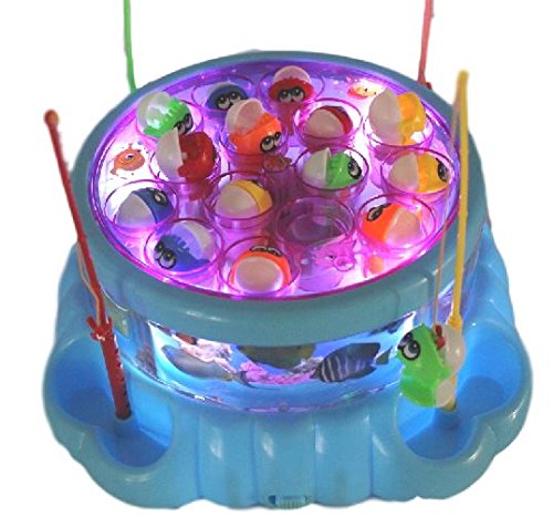 Little grin Fish Catching Game with Lights & Music, 15 Fishes and 4 ...