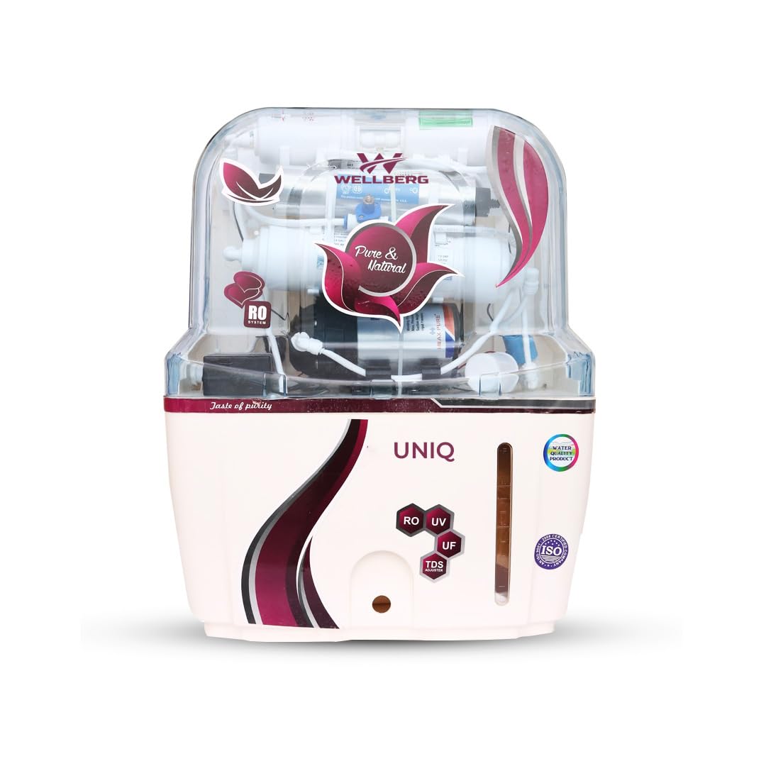 Water Purifier - With Advanced Filtration UNIQ| Capacity 15Ltr | RO+UV+UF+TDS Adjuster, copper ...